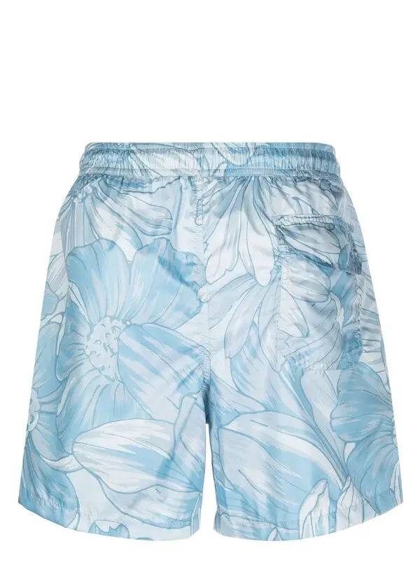 Aspesi Floral-print Swim Shorts