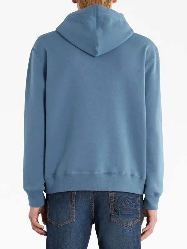 Etro Logo-embroidered Cotton Hoodie