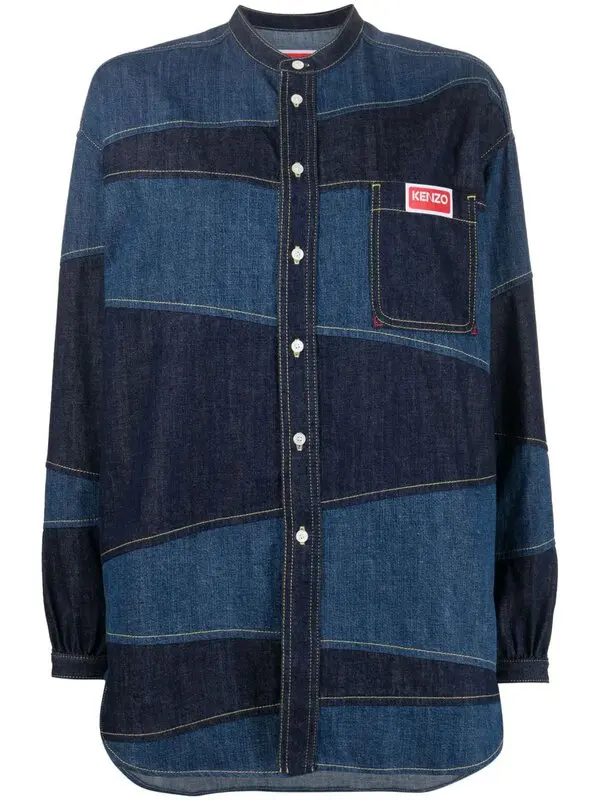 Kenzo Patchwork Denim Shirt