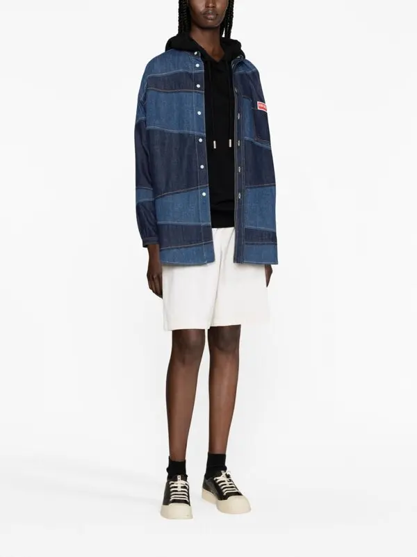 Kenzo Patchwork Denim Shirt