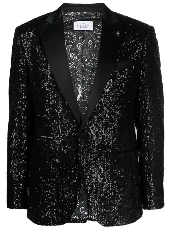 Philipp Plein Sequin-embellished Blazer