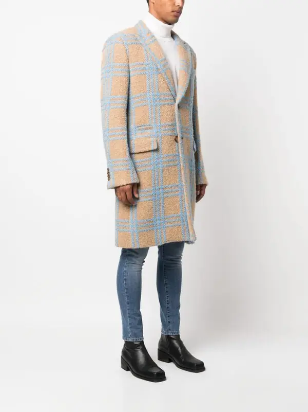 Philipp Plein Checked Single-breasted Coat