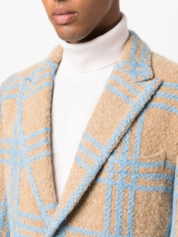 Philipp Plein Checked Single-breasted Coat