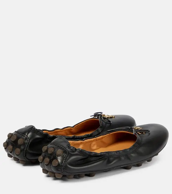TOD'S Gommino Leather Ballet Flats