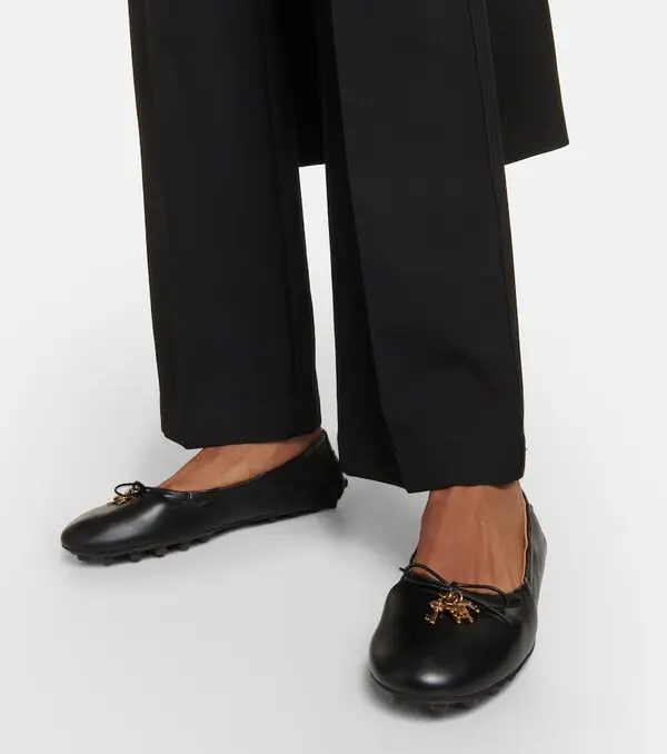 TOD'S Gommino Leather Ballet Flats