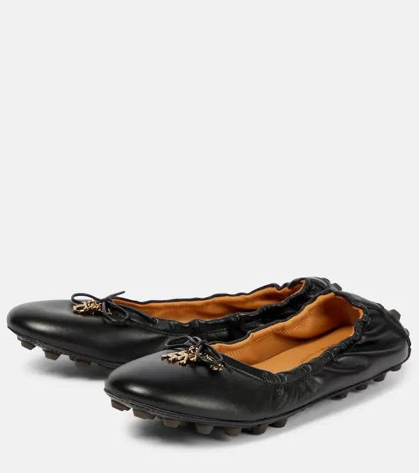 TOD'S Gommino Leather Ballet Flats