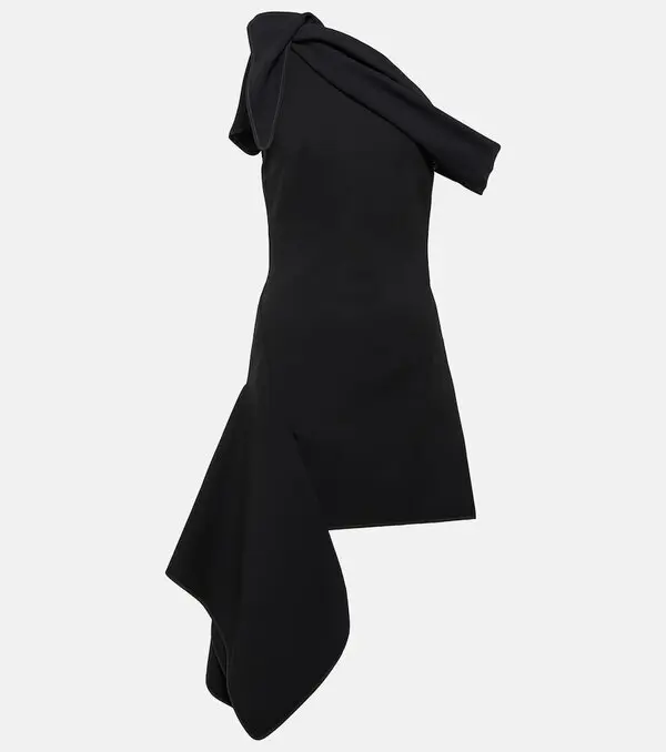 Maticevski Rigor Asymmetric Crepe Mini Dress