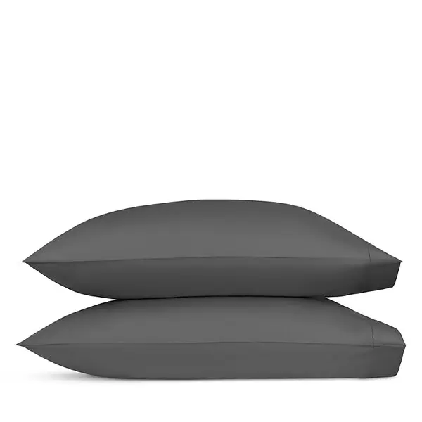 MATOUK Milano Hemstitch Standard Pillowcase, Pair - Carbon