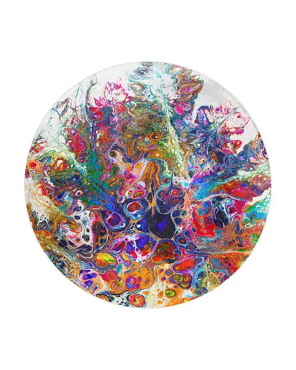 DALYN RUG COMPANY Dalyn Kikiamo Kk1 Round Area Rug, 8' X 8 - Multi