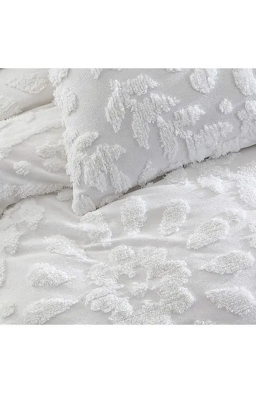 PERI HOME Chenille Laurel Comforter & Shams Set - White