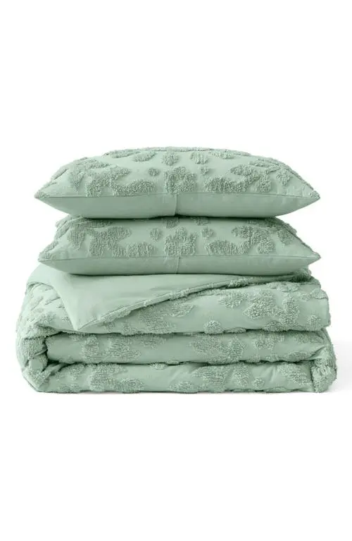 PERI HOME Chenille Laurel Duvet Cover & Shams Set - Sage