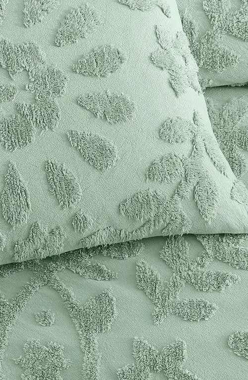 PERI HOME Chenille Laurel Duvet Cover & Shams Set - Sage