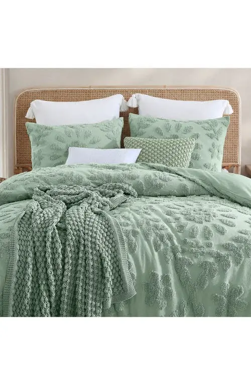 PERI HOME Chenille Laurel Duvet Cover & Shams Set - Sage