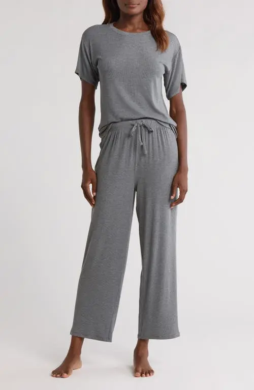 Nordstrom Moonlight Eco Easy Rib Pajamas - Grey Dark Heather