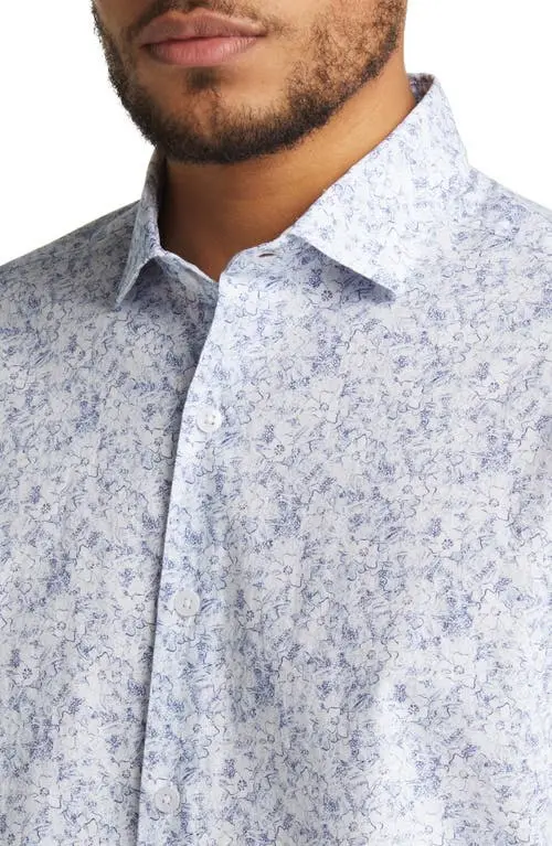 Robert Barakett Shelby Floral Short Sleeve Button-up Shirt