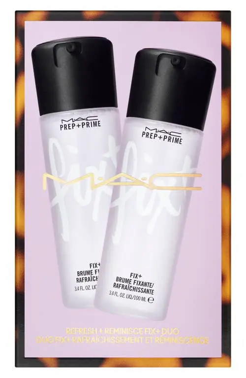 MAC COSMETICS Prep + Prime Fix+ Face Primer & Makeup Setting Spray Duo Set $62 Value
