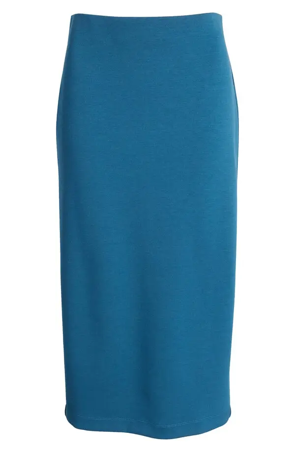 Nordstrom Midi Pencil Skirt - Blue Ceramic