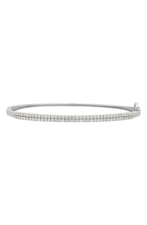 Bony Levy 18k Gold Diamond Bangle - White