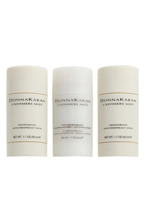 Donna Karan New York Cashmere Mist Deodorant Trio Set $96 Value - No Color