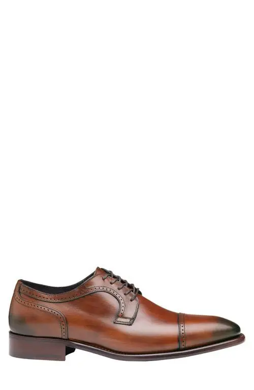 Johnston & Murphy Cormac Cap Toe Derby In Brown - 45% Off 
