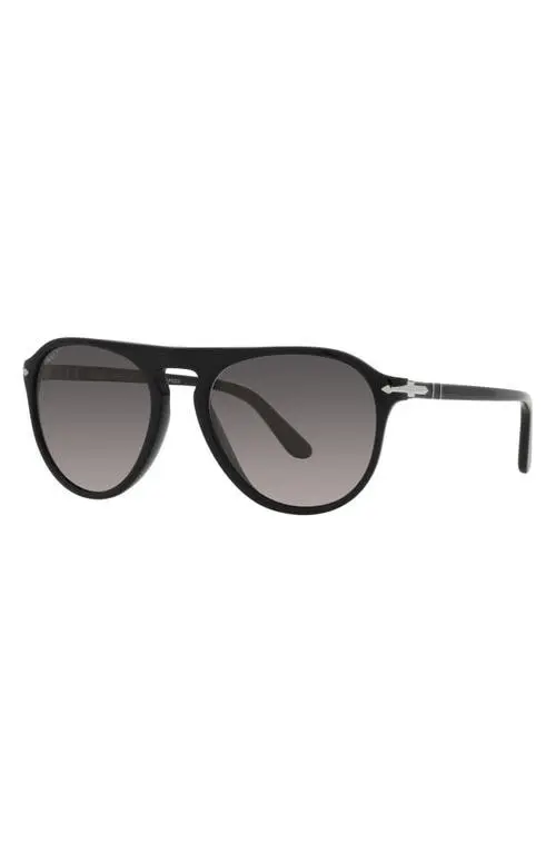 Persol 55mm Polarized Pilot Sunglasses
