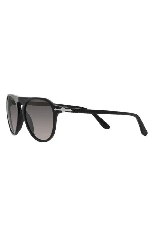 Persol 55mm Polarized Pilot Sunglasses