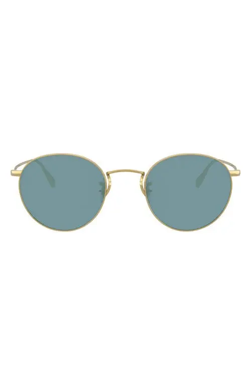 Oliver Spencer Coleridge Sun 50mm Round Sunglasses - Gold