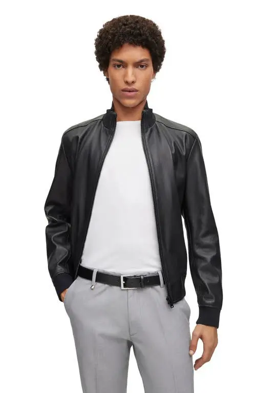 BOSS Elloy Leather Belt - Blk