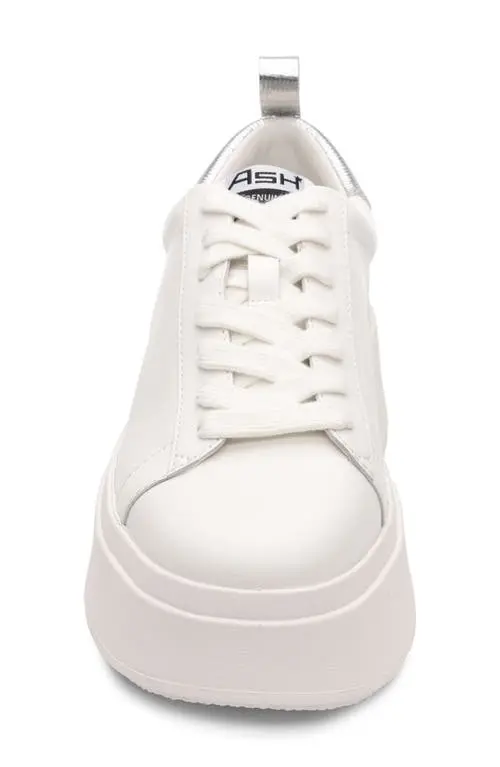 Ash Maya Platform Sneaker - White/ Silver