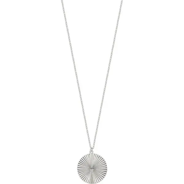 Bony Levy 14k Gold Sunburst Pendant Necklace - 14k White Gold
