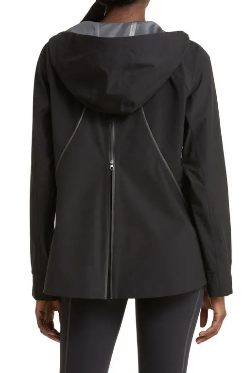 Zella Commute Hooded Water Resistant Rain Jacket