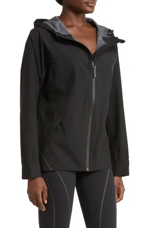 Zella Commute Hooded Water Resistant Rain Jacket