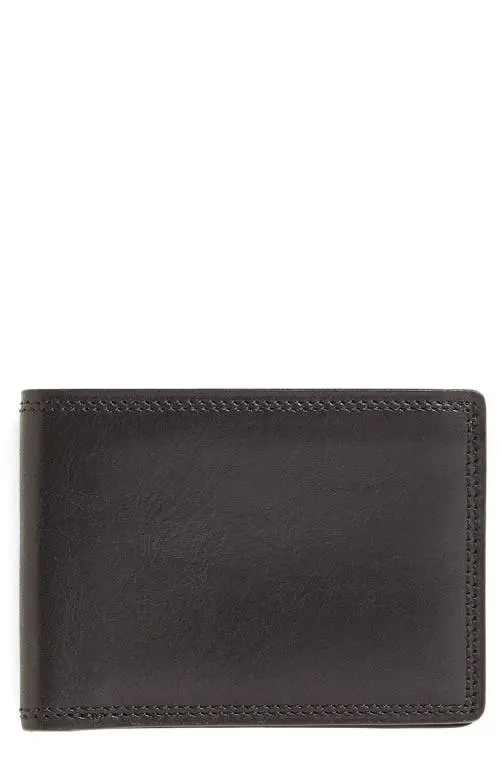 Bosca Leather Bifold Wallet - Black