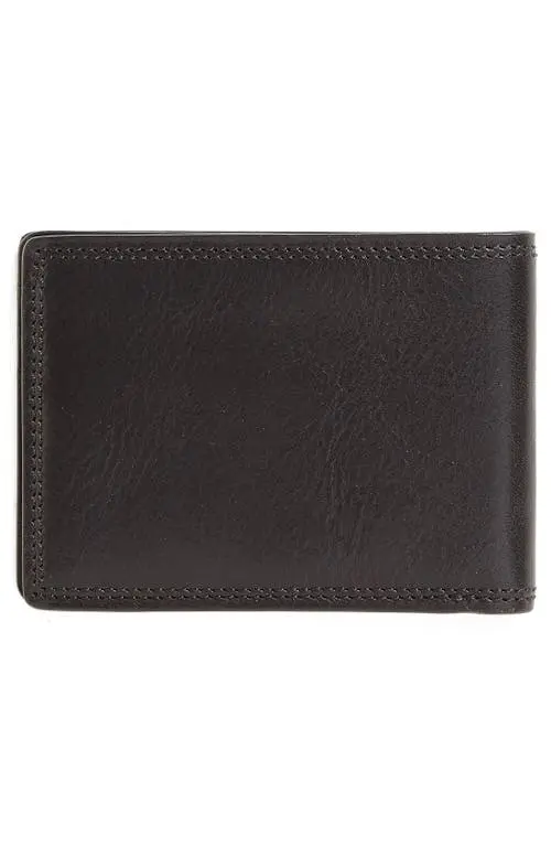 Bosca Leather Bifold Wallet - Black