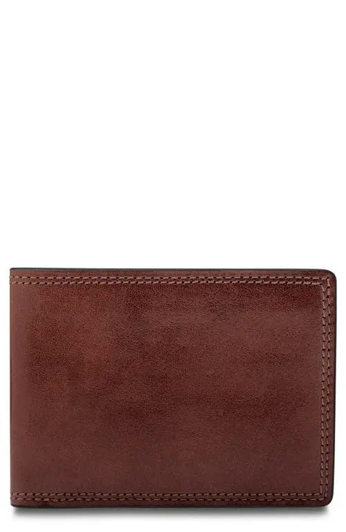 Bosca Leather Bifold Wallet - Dark Brown