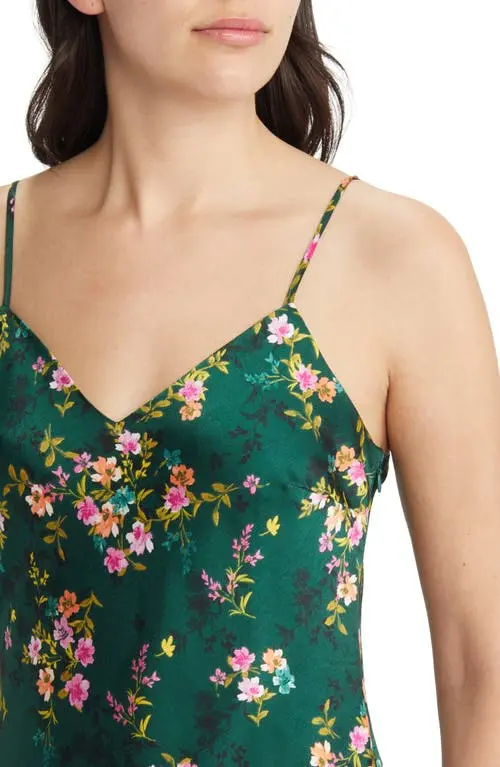 LOST + WANDER Sarah Floral Print Midi Slipdress