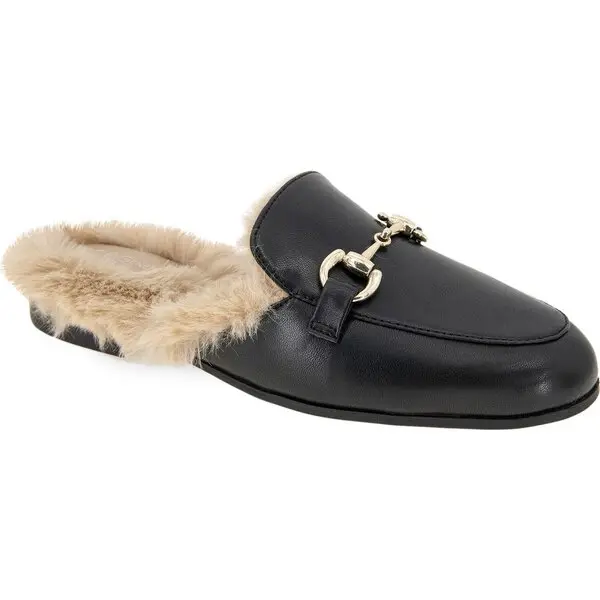 Bcbgmaxazria Zorie Faux Fur Bit Mule - Black