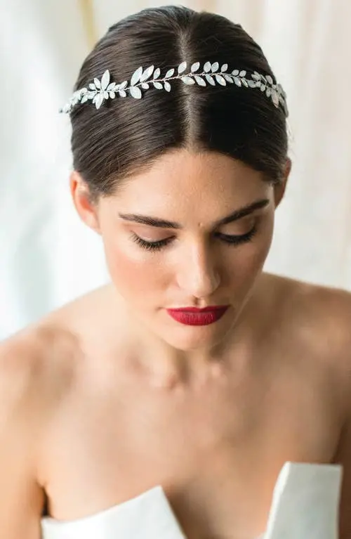 Brides & Hairpins Paris Opal & Crystal Halo - Silver