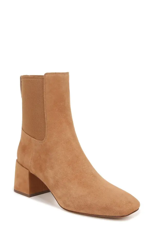 Vince Kimmy Suede Booties - Tan