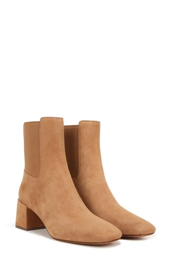 Vince Kimmy Suede Booties - Tan