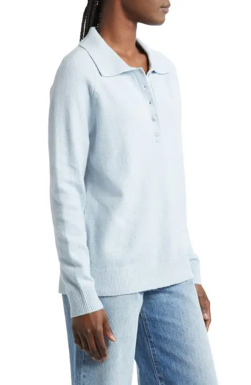 Treasure & Bond Cotton Blend Polo Sweater