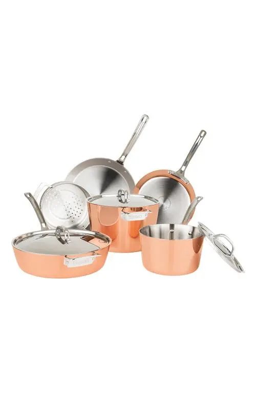 VIKING Contemporary 4-ply Clad 9-piece Cookware Set - Copper