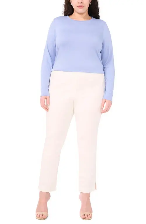 Halogen Crewneck Long Sleeve Knit Top - Forever Blue