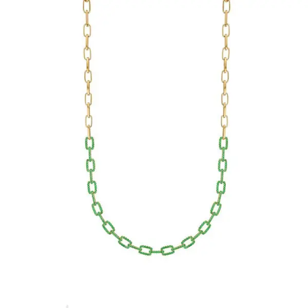 Bony Levy El Mar Emerald Chain Necklace - 18k Yellow Gold