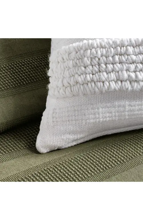 Dkny Textured Stripe Cotton Accent Pillow