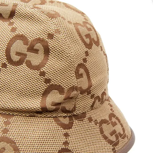 Gucci Jumbo Gg Jaquard Bucket Hat - Camel | Editorialist display picture 2