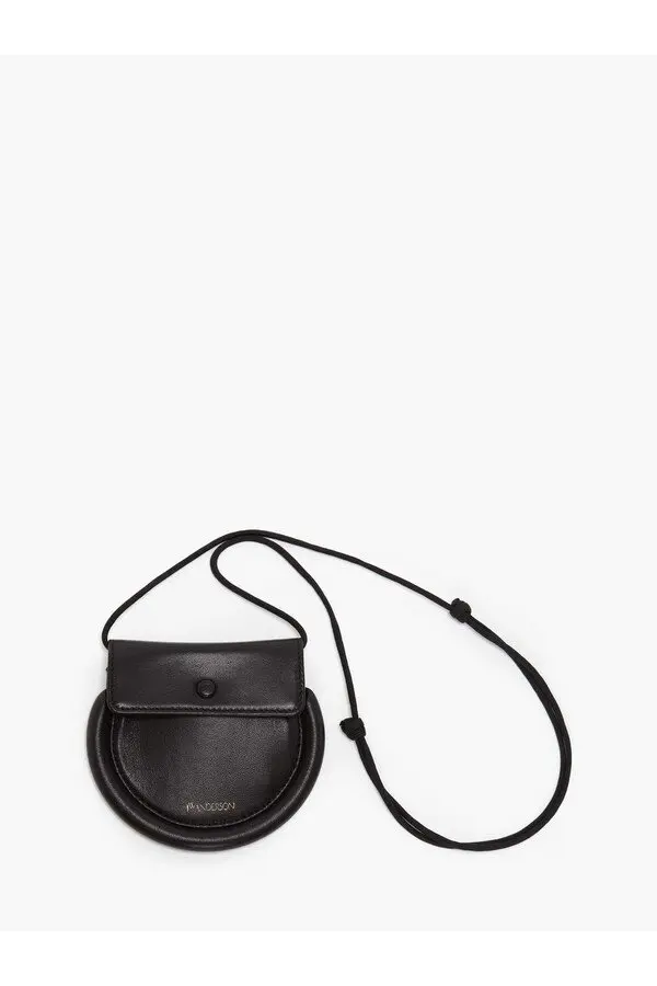 Jw Anderson Bumper-Moon Leather Coin Purse In Black - 40% Off 