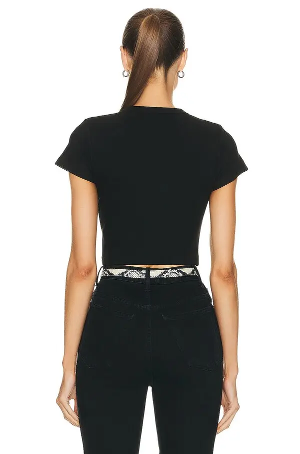 LESET Kelly Crop Tee - Black