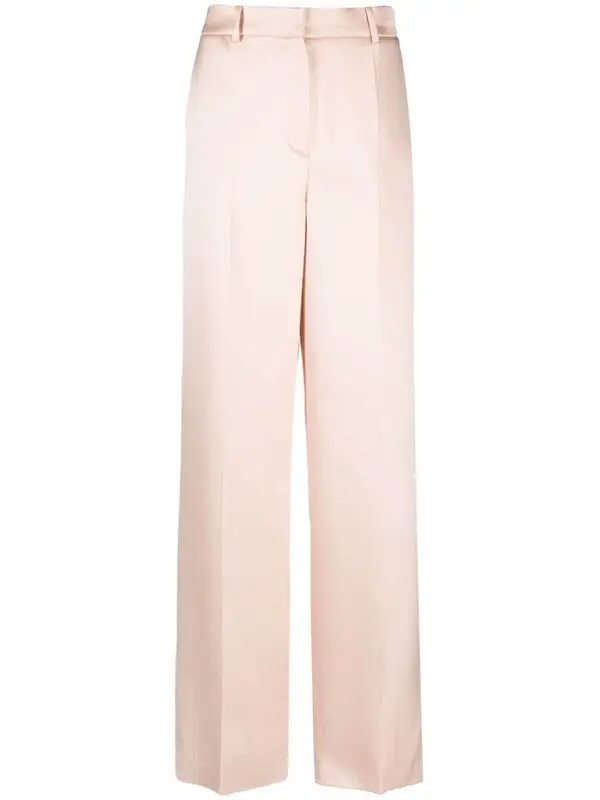 Magda Butrym Wide-leg Silk Trousers - Pink
