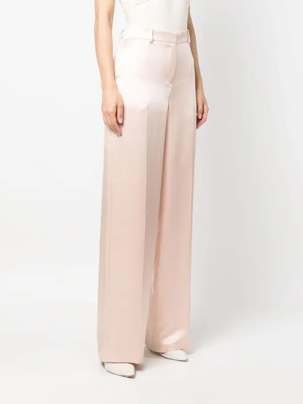 Magda Butrym Wide-leg Silk Trousers - Pink